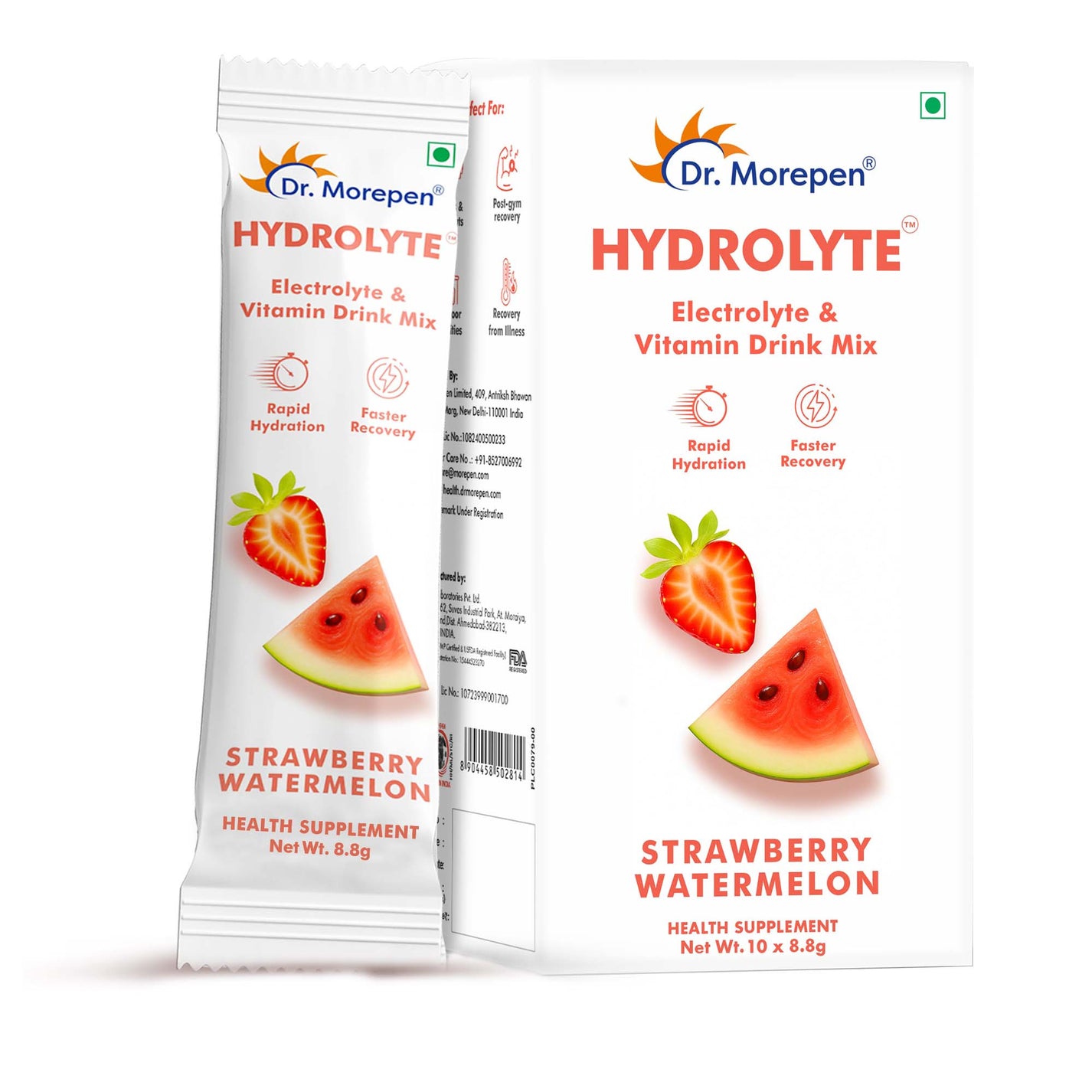 Dr. Morepen Hydrolyte Electrolyte & Vitamin Drink Mix | Lemon Lime ...