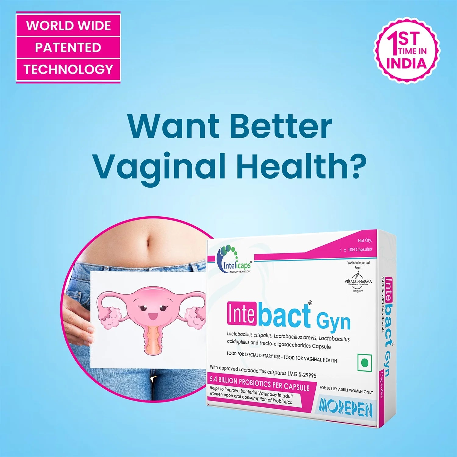 Best Vaginal Probiotics Health Capsule By Dr Morepen Gyn Natural And Saf
