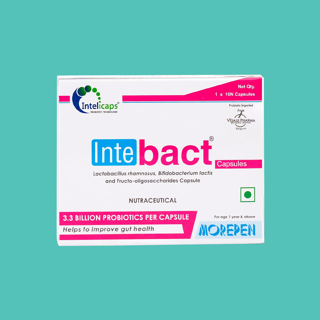 Intebact Probiotic Capsule - Boost Gut Health, Enhance Nutrient ...